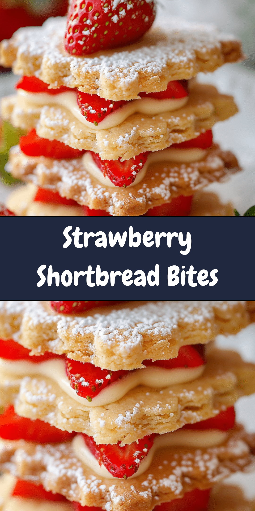 Strawberry Shortbread Bites | Cheryl's Cooking