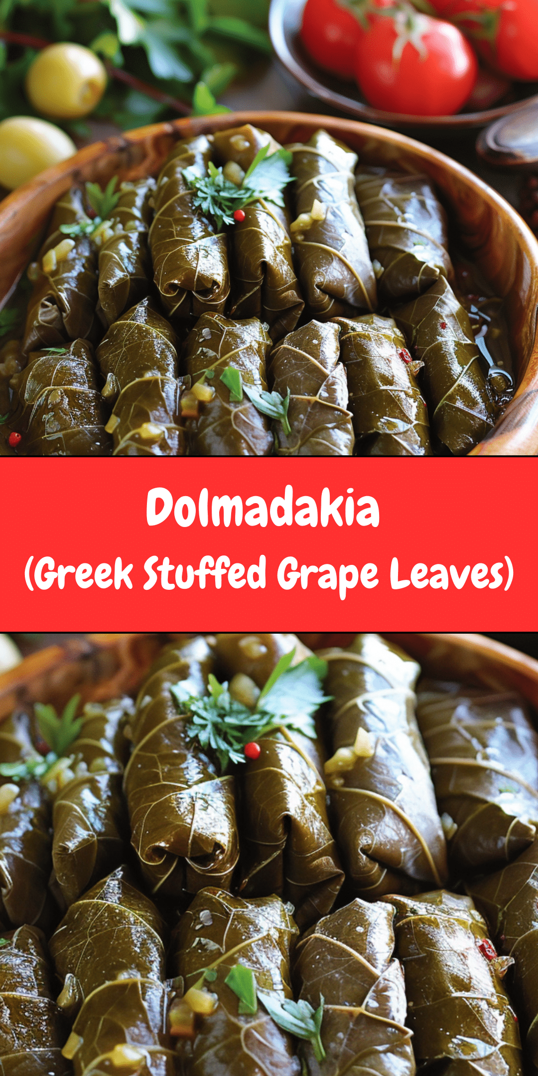 Dolmadakia (Greek Stuffed Grape Leaves) | Cheryl's Cooking