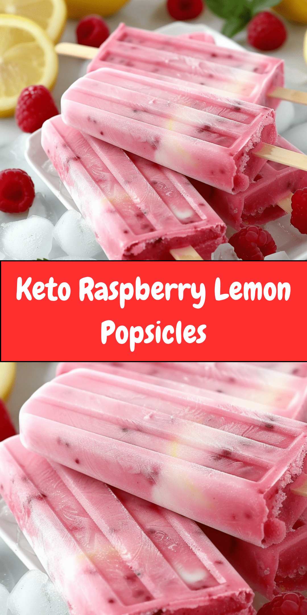 Keto Raspberry Lemon Popsicles | Cheryl's Cooking