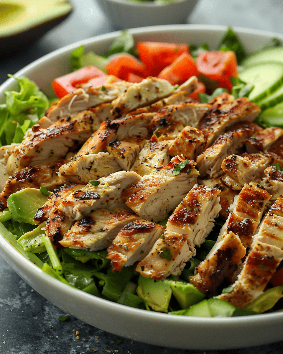 High Protein Avocado Chicken Salad | Cheryl's Cooking