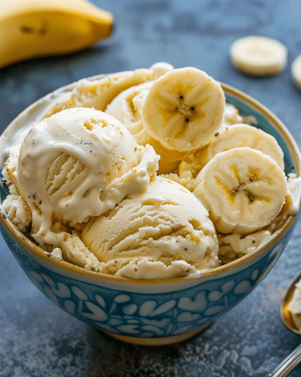 Homemade Banana Ice Cream | Cheryl's Cooking