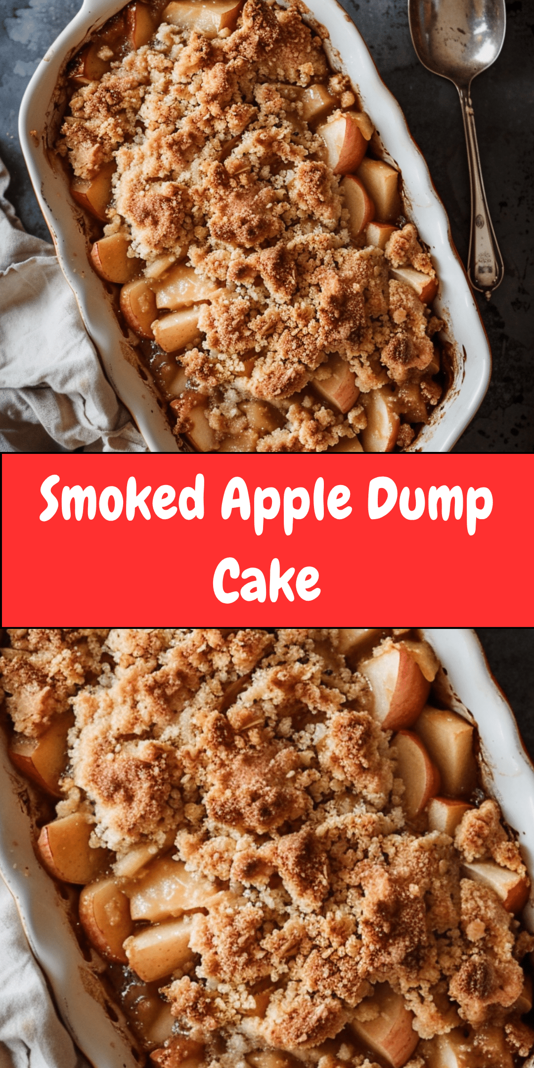 Smoked Apple Dump Cake | Cheryl's Cooking