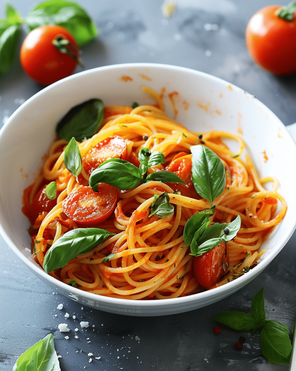 Tomato Basil Pasta | Cheryl's Cooking